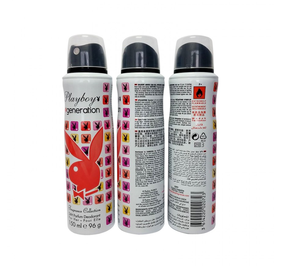 Playboy Body Spray 150ml woman, Generation